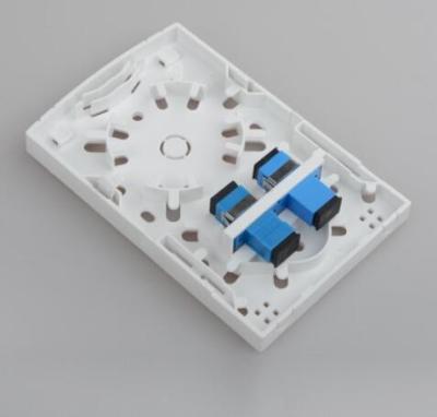 China Dustproof 2 Core FTTH Fiber Optic Access Box Wall Mounted SGS for sale