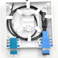 China ISO FTTH Fiber Optic Termination Box Indoor Wall Mounted 2 Ports ABS for sale