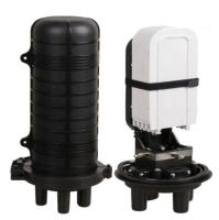 China Ip68 24 48 96coreVertical heat shrink seal dome fiber optic closure 1 inlet 3 outlet for sale