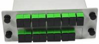 China 1650nm 1×16 PLC Fiber Optic Splitter SC APC Connector 0.3m Length for sale