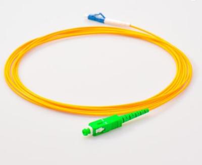China Sc Lc 3m Single Mode Patch Cord Simplex LC UPC To SC APC 3.0mm for sale