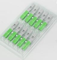 China 0.9mm Cable SC APC Fiber Fast Connector IEC FTTH Drop Cable Connector for sale