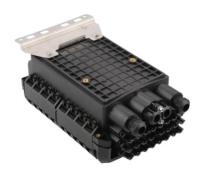 China 96f PP GF Fiber Optic Cable Box SGS 24 Core 4 Inlet 24 Outlet for sale