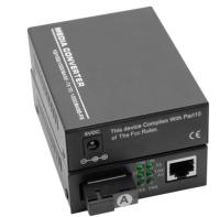 China 10/100/1000M Rj45 Fiber Optical Converter FC ST FTTB Single Mode for sale