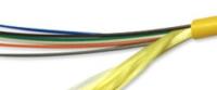 China SM Soft Indoor Optical Cable OD 4.5mm GJFJV-6B1 9/125 Yellow Color 6 Core for sale