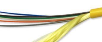 China SM Soft Indoor Optical Cable OD 4.5mm GJFJV-6B1 9/125 Yellow Color 6 Core for sale