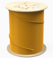 China Yellow Fiber Optic Cable 14 Core tight buffer or loose tube indoor cable GJFJV-14B1 9/125 for sale