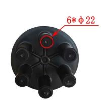 China 6 Ports Optical Fiber Cable Joint Closure 24F 48F 72F 96F PP PC ABS Material Black Color for sale