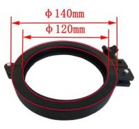 China 6 Ports Optical Fiber Cable Joint Closure 24F 48F 72F 96F PP PC ABS Material Black Color for sale