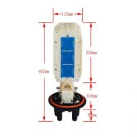 China 72 Fiber Fiber Optic Closure With Waterproof Ring Six Port Base for sale
