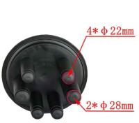 China 72 Fiber Fiber Optic Closure With Waterproof Ring Six Port Base for sale