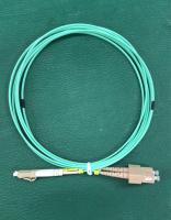 China SC LC Fiber Optic Patch Cord OM3 300 Duplex LSZH Jacket Aqua Color for sale