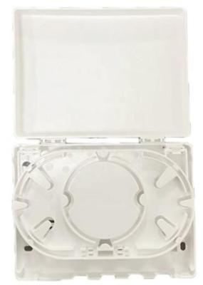 China 4 Core FTTH Fiber Optic Termination Box Plastic ABS Material Wall Mount for sale