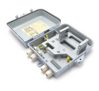 China Wall Mount Fiber Distribution Box 16 Port ODB ODP ABS Outdoor Fiber Termination Box for sale