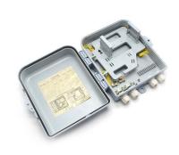 China Wall Mount Fiber Distribution Box 16 Port ODB ODP ABS Outdoor Fiber Termination Box for sale