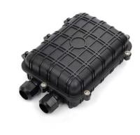 China Pole Mounting Outdoor Fiber Optic Distribution Box 12 - 48 Core ODB Black Color for sale