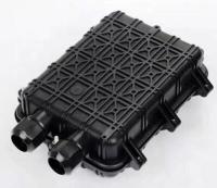 China Pole Mounting Outdoor Fiber Optic Distribution Box 12 - 48 Core ODB Black Color for sale