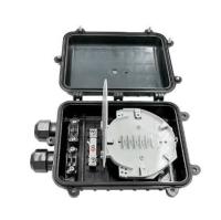 China Pole Mounting Outdoor Fiber Optic Distribution Box 12 - 48 Core ODB Black Color for sale