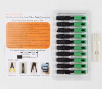 China Embedded Single Mold SC APC Quick Connector Insertion Loss 0.3DB Polishing Stype for sale