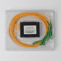 China 2.0MM Fiber Optic Splitter 1 X 8 PLC Splitter SC APC Box Branch 1.5Meter for sale