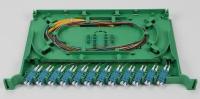 China Optic Fusion Splice Tray 12 Core Bundled Pigtail Empty Tray SC FC LC Full Configuration for sale