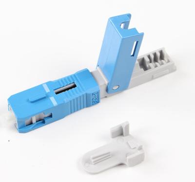 China Pre Buried Fiber Optic Fast Connector FTTH SC Fiber Optic Cold Connector for sale