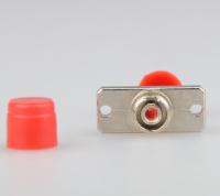 China Rectangular Fiber Optic Adapters Single Mode Fiber Optic Brazing Flange FC FC Adapter for sale