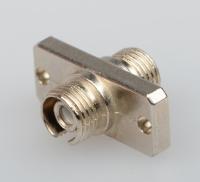 China Rectangular Fiber Optic Adapters Single Mode Fiber Optic Brazing Flange FC FC Adapter for sale