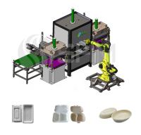 China Industrial Pulp Thermoforming Machine Wet Pressing Pulp Molding Equipment for sale