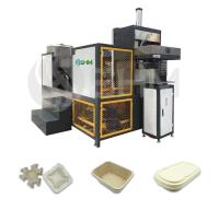 China Small Biodegradable Bagasse Pulp Molding Machine Automatic Sugarcane Plate Machine for sale