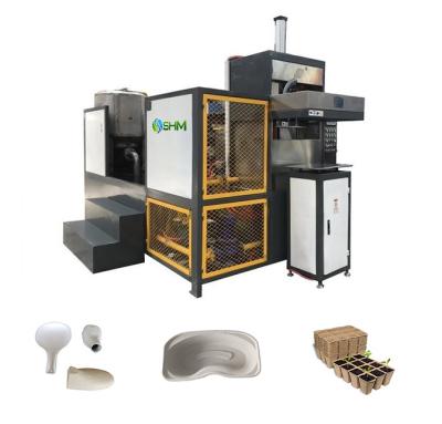 China Mini Tableware Bagasse Pulp Molding Machine Biodegradable Paper Plates Machine for sale