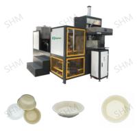 China Small Recyclable Bagasse Pulp Molding Machine Bagasse Plate Machine for sale