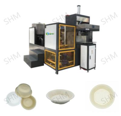 China Small Recyclable Bagasse Pulp Molding Machine Bagasse Plate Machine for sale