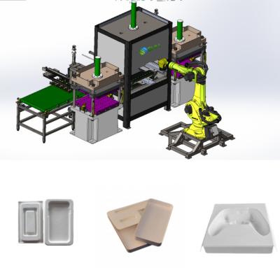 China Paper Pulp Molding Machine Bagasse Plate Making Machine for sale