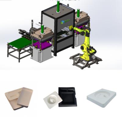 China Pulp Fiber Molding Machine Reciprocating Bagasse Pulp Moluding Machine for sale