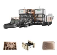 China Biodegradable Nursery Tray Making Machine Automatic With Nutrient Matrix Waste Paper for sale