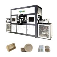 China High Efficiency Automatic Biodegradable Food Packaging Production Line Molded Pulp Tableware Machine Pulp Thermoforming Machine Without Trimming for sale