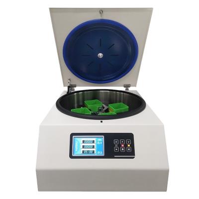 China Low Speed Benchtop Lab Centrifuge with 4*600ml Swing Rotor and 6080xg RCF for Hospitals and Universities for sale
