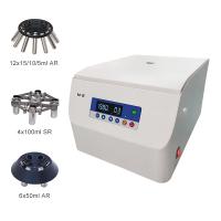 China Table Top Low Speed Laboratory Centrifuge with 3354xg RCF 4*100ml Swing Out Rotor and 10 Speed Curves for sale