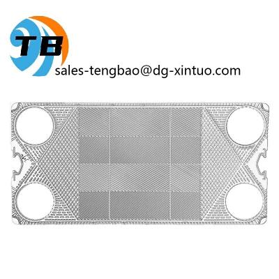 China Chevron Or Herringbone Pattern APV heat exchanger plate including Viton gasket material and 0.19 M2 heat transfer area engineered for operation for sale
