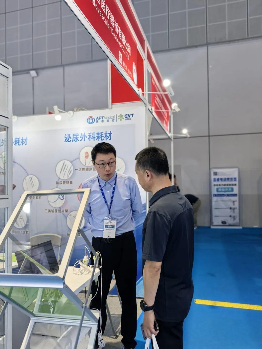 Customer interactions at EVT booth
