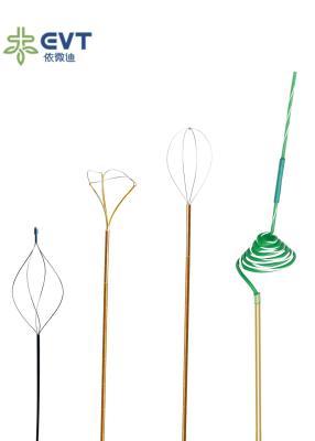 China Four Wire Zero Tip Nitinol Basket Interceptor Type Coil With Detachable Handle for sale