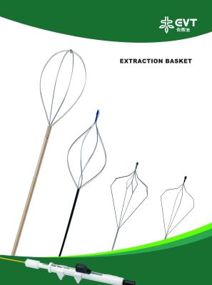 China Nitinol Three Wire Stone Retrieval Basket Flexible Rigid Scope Ureteral Stone Basket for sale