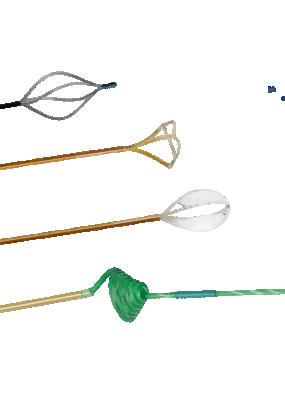 China Single Use Ureteral Stone Basket Polyimide Sheath Nitinol Stone Extractor 0.035