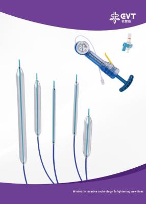 China Stricture Treatment Ureteral Balloon Dilator Endoscopic Balloon with Hydrophilic Catheter and Inflation Pump for sale