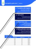 China High Precision Hydrophilic Guide Wire Hydrophilic Coated Wire With Radiopaque Dual Tip for sale
