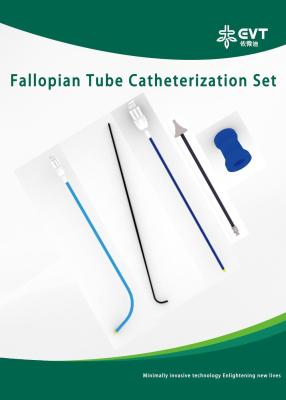 China Dual Catheter Fallopian Tube Catheterization Set Stainless Steel Thimble Tubal Cannulation Set for sale