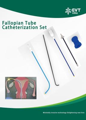 China Hydrophilic Fallopian Tube Recanalization With Stainless Steel Thimble And Dual Catheter System for sale