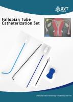China Smooth Insertion Fallopian Tube Catheterization Set Stainless Steel Thimble Tubal Cannulation Set for sale