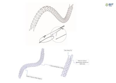 China Precision Placement Ureteric Stents Hydrophobic Surface And X Ray Visibility Ureteral Stent for sale